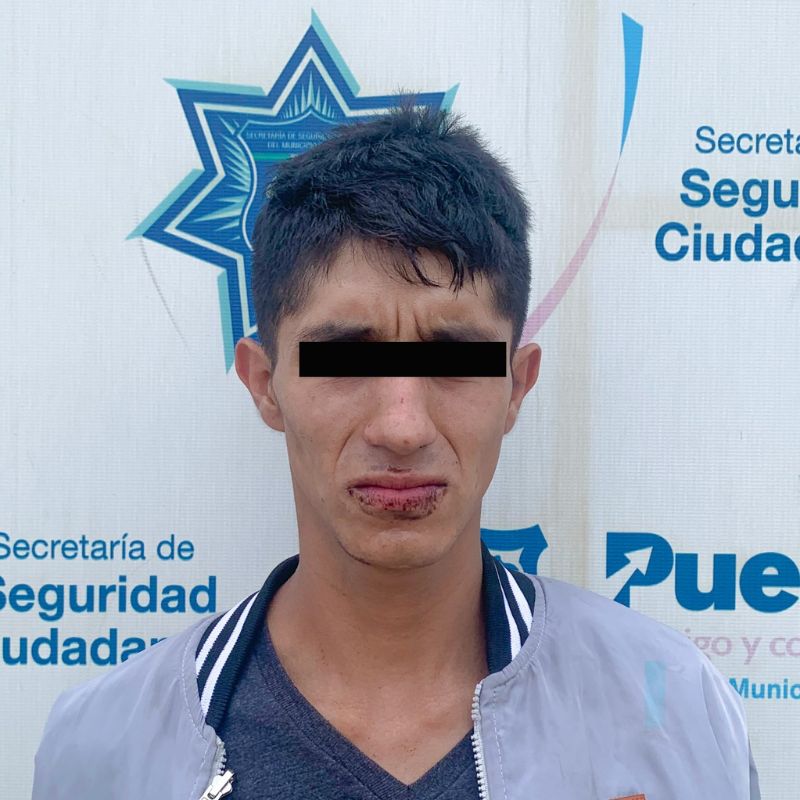 Policía Municipal de Puebla detiene a otro integrante de la banda Policía Municipal de Puebla detiene a otro integrante de la banda